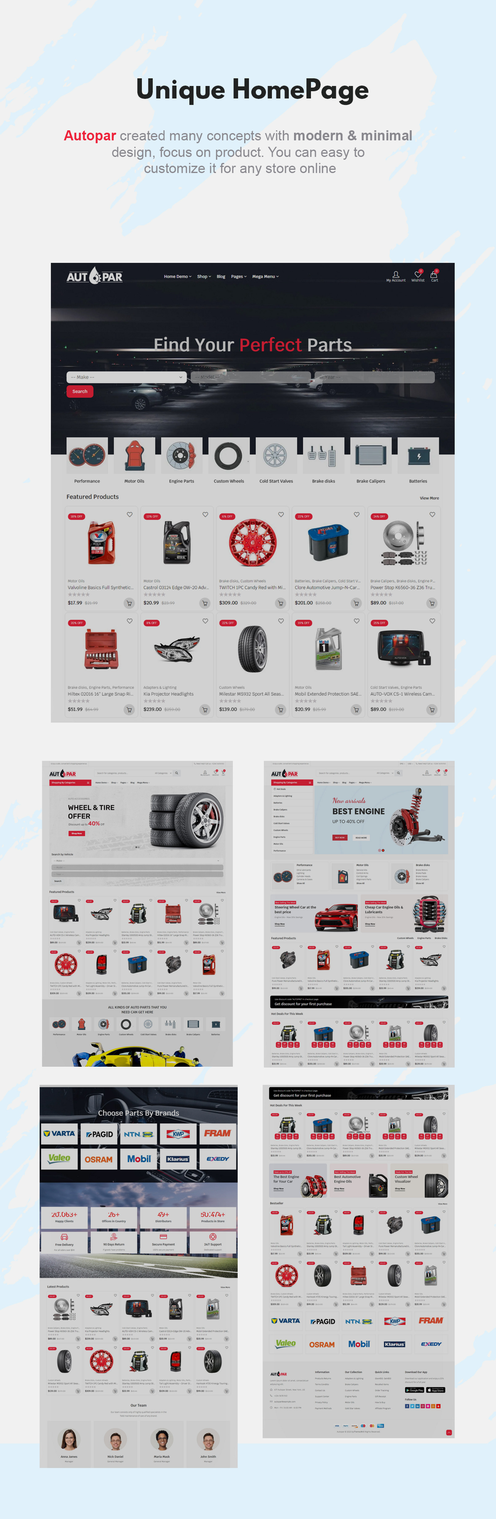 Autopar - Auto Parts Shop WooCommerce WordPress Theme & RTL Support