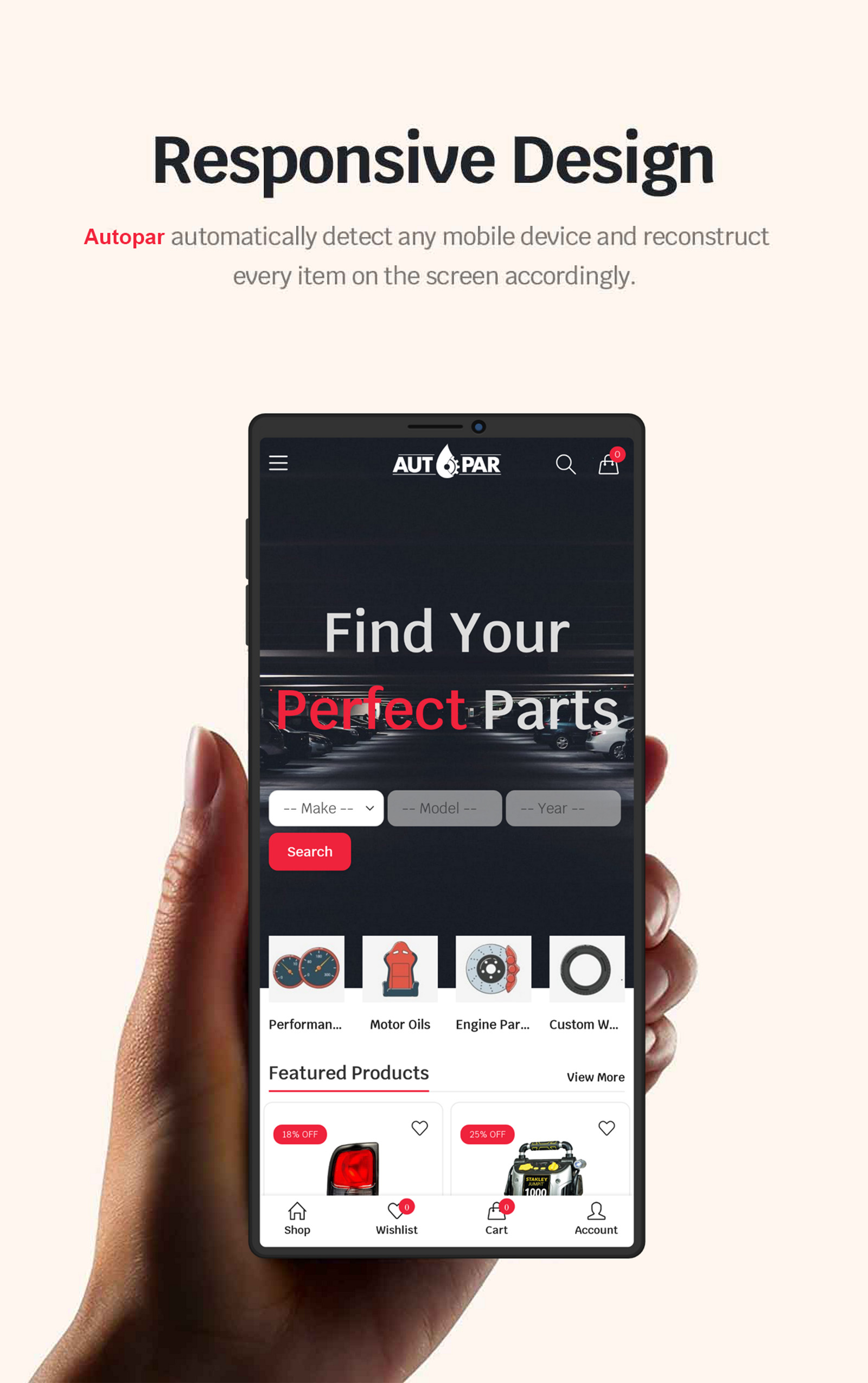 Autopar - Auto Parts Shop WooCommerce WordPress Theme & RTL Support