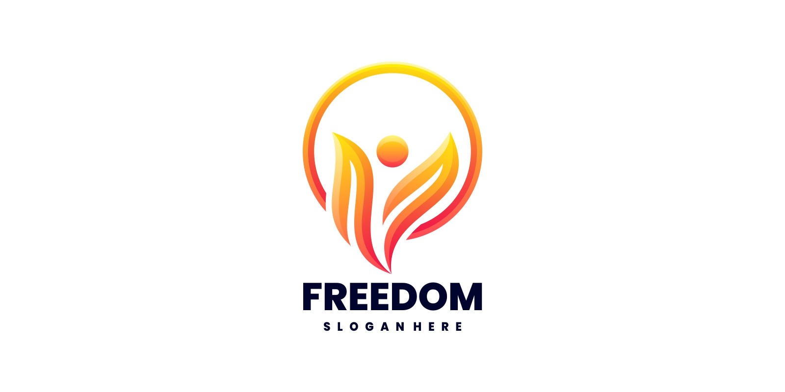 Freedom Gradient Logo Template #269281 - TemplateMonster