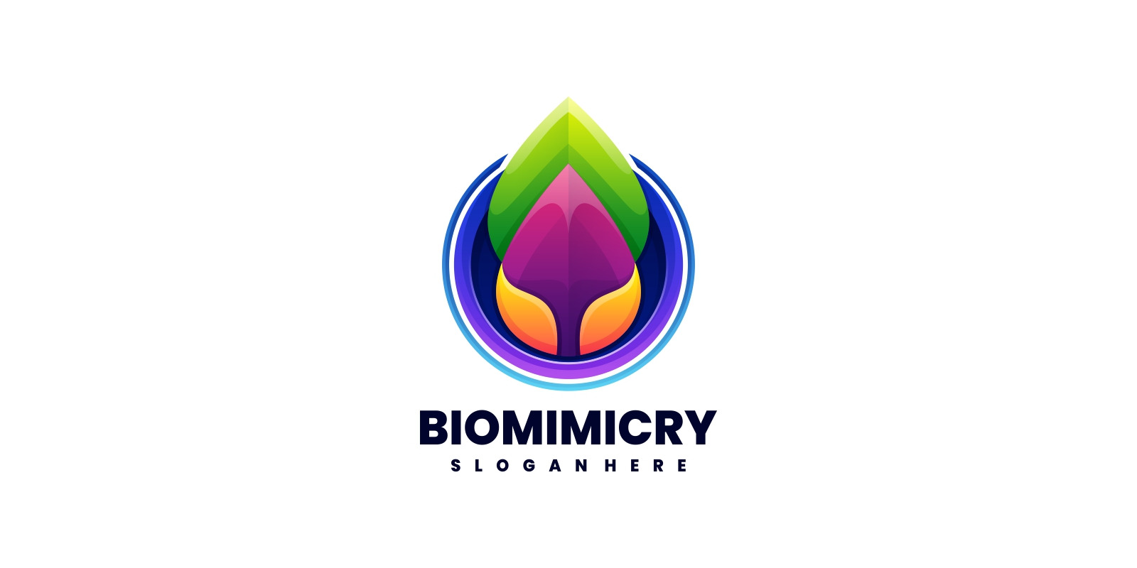 Biomimicry Gradient Logo Template #269262 - TemplateMonster