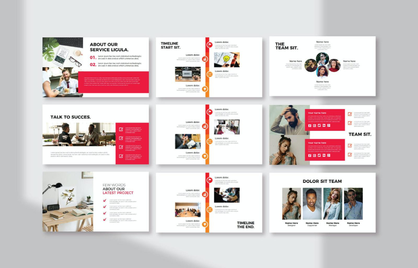 Yahiko PowerPoint Presentation Templates - TemplateMonster