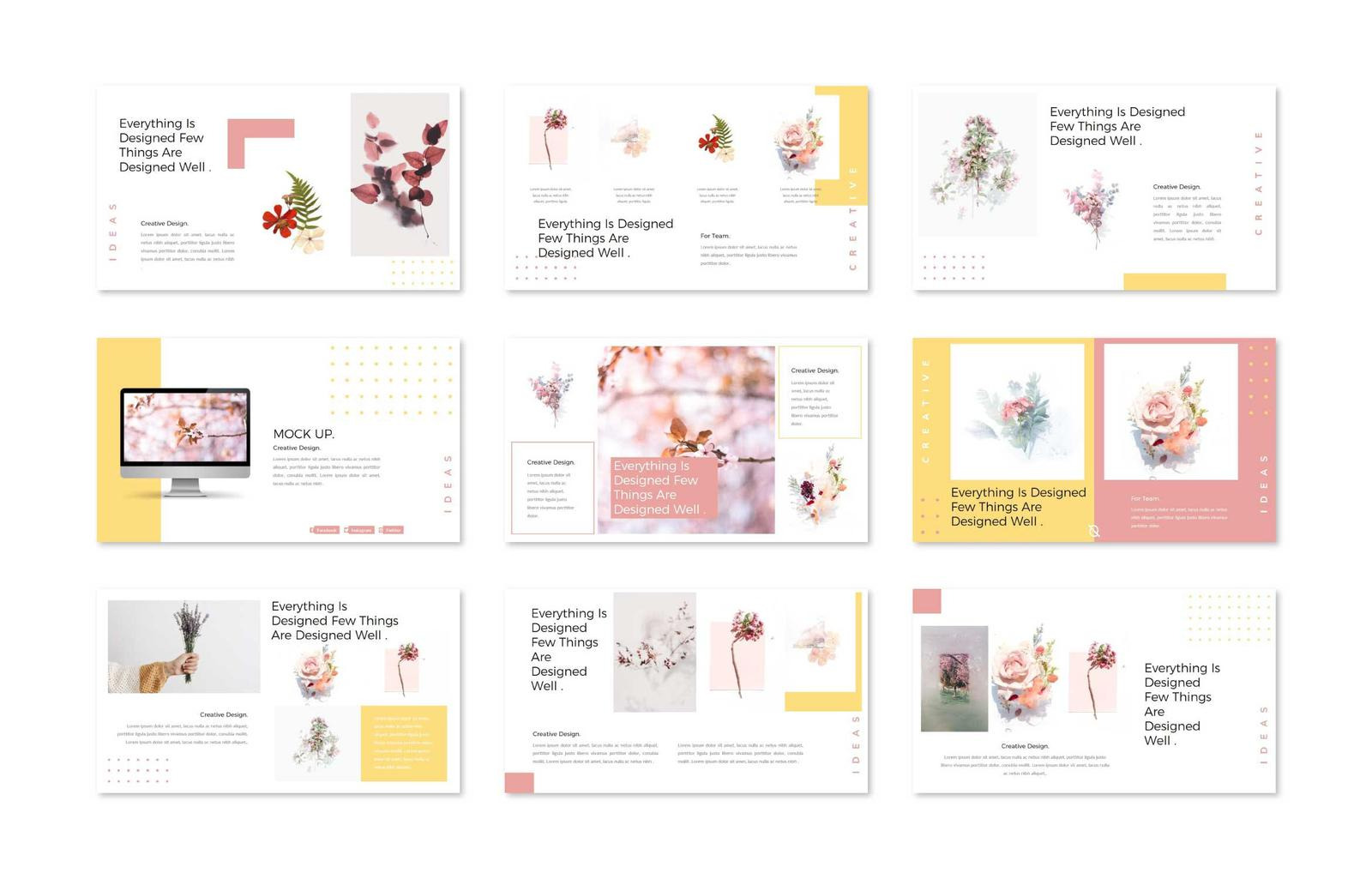 Flowers Multipurpose PowerPoint Template - TemplateMonster