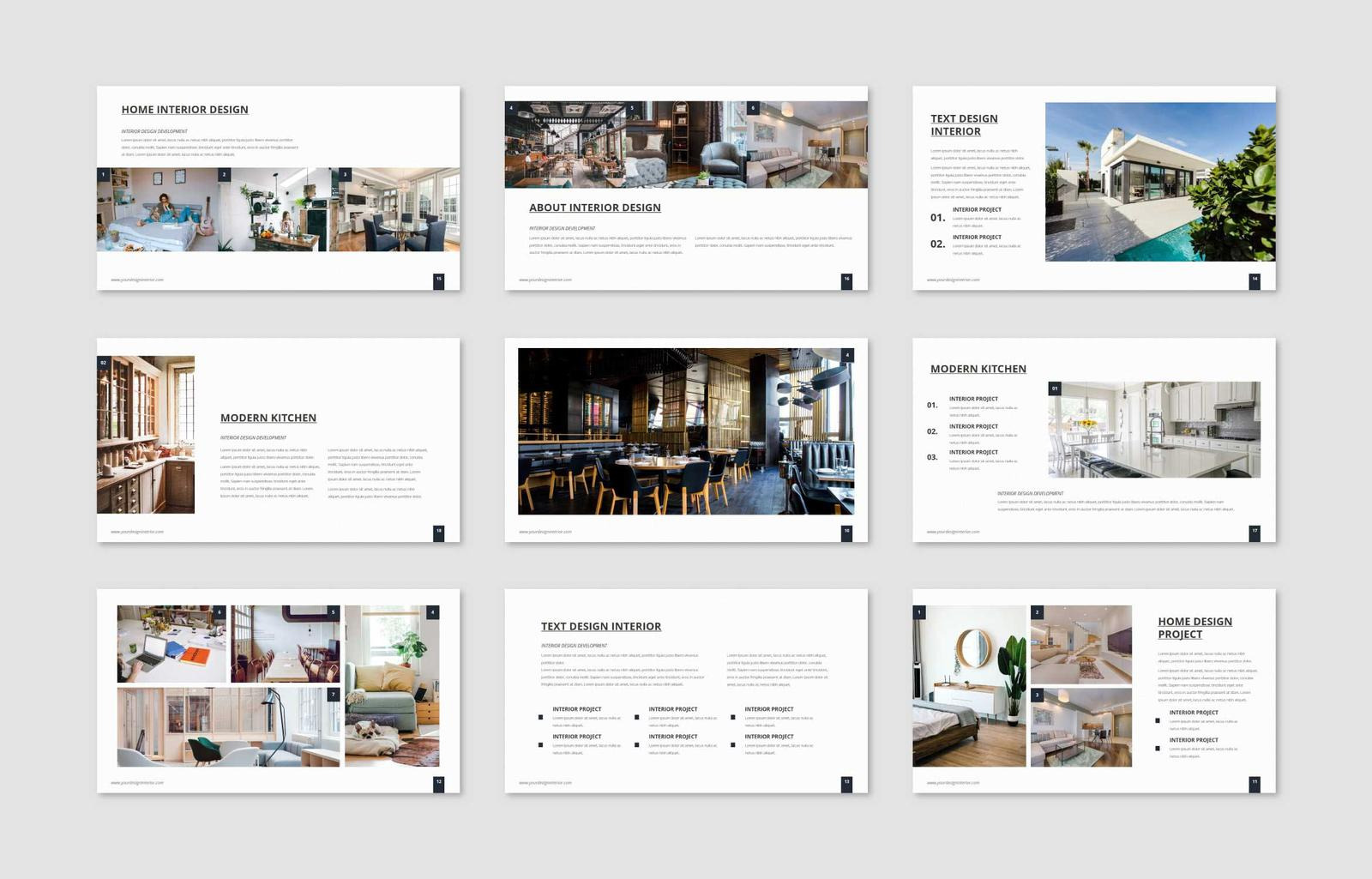 Interior PowerPoint Presentation Template - TemplateMonster