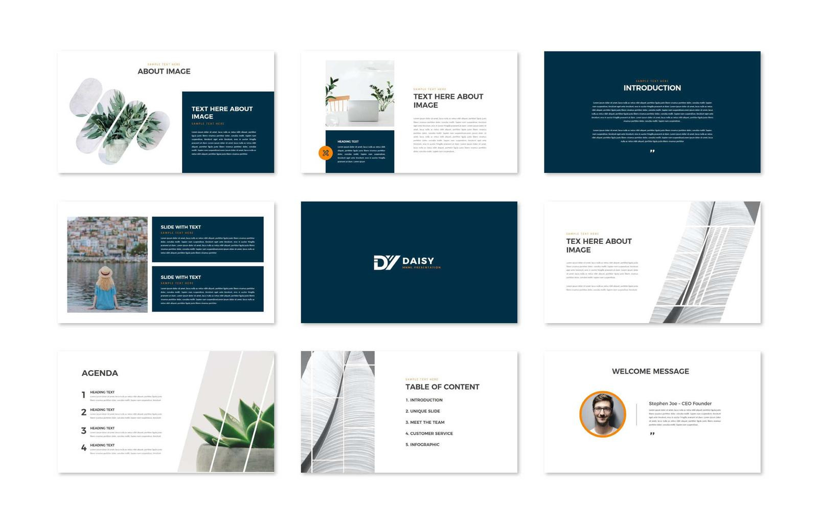 Daisy PowerPoint Presentation Template - TemplateMonster