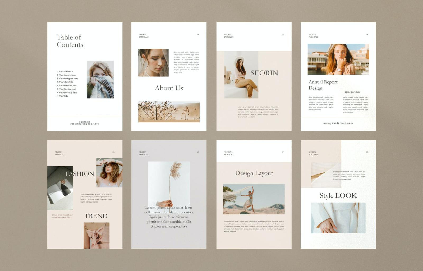 Seorin - PowerPoint-Präsentationsvorlagen im Hochformat