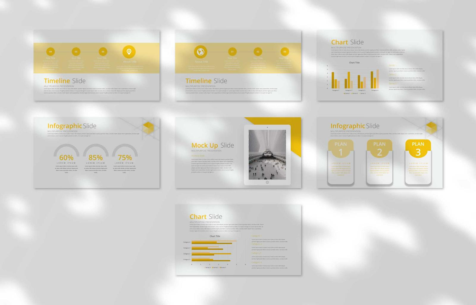 Ombre PowerPoint Presentation Template - TemplateMonster