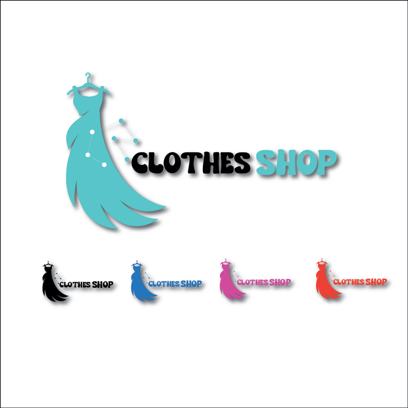 Clothes Shop Logo Template Dress Shop Logo - TemplateMonster