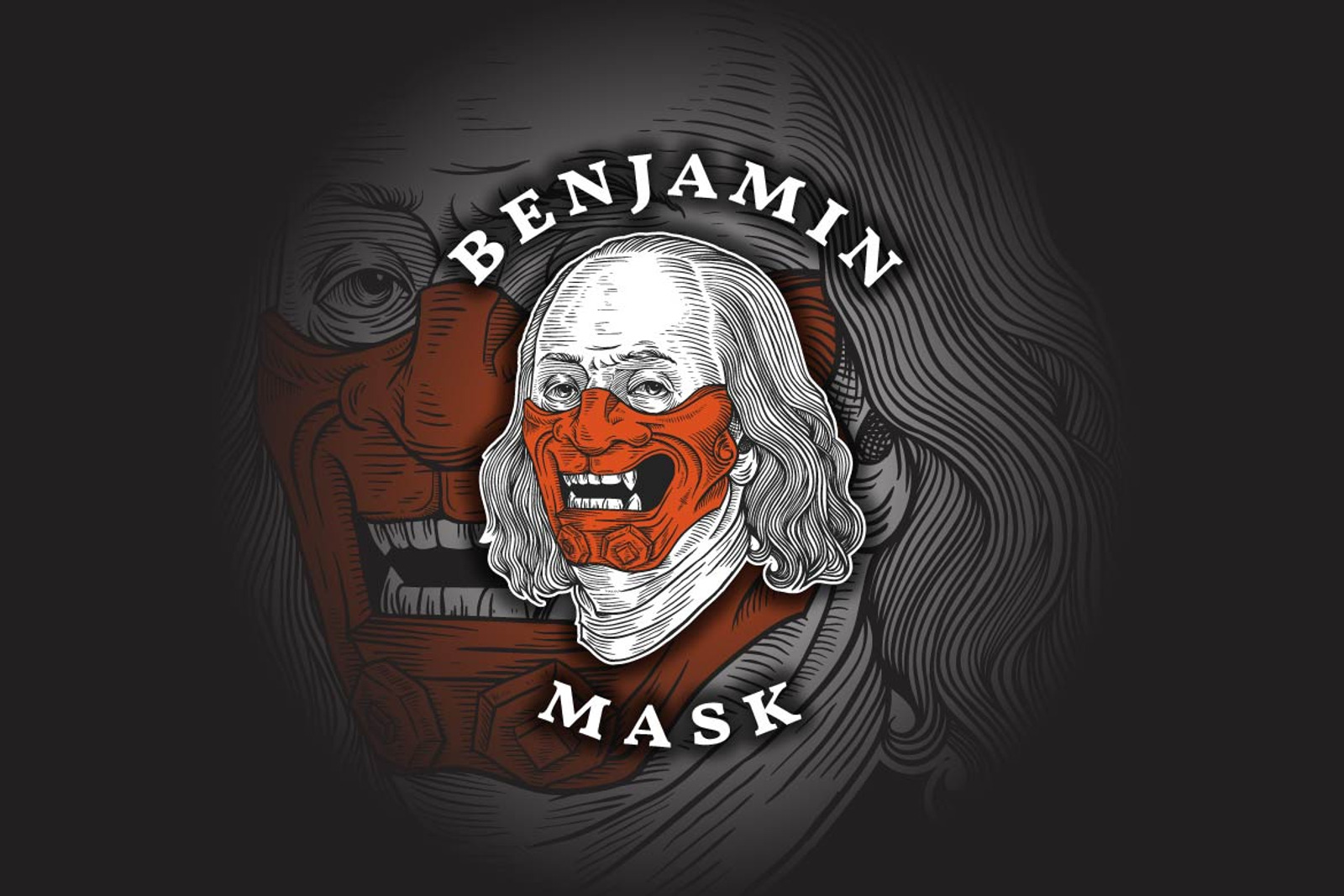 Benjamin franklin vector logo #273784 - TemplateMonster