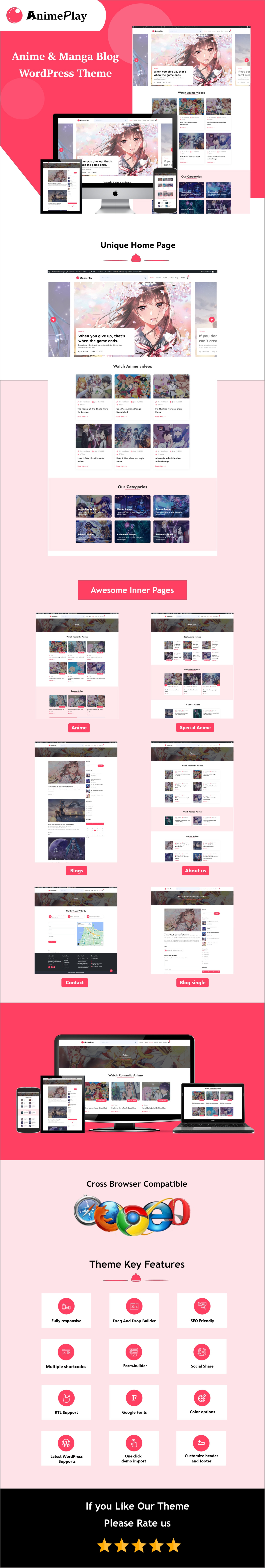 Anime Manga And Blog Magazine WordPress Theme