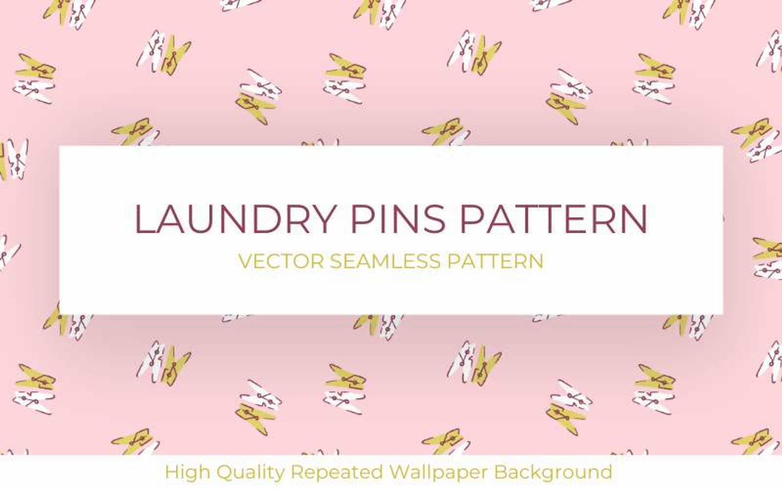 Cute Laundry Pins Seamless Pattern #426419 - TemplateMonster