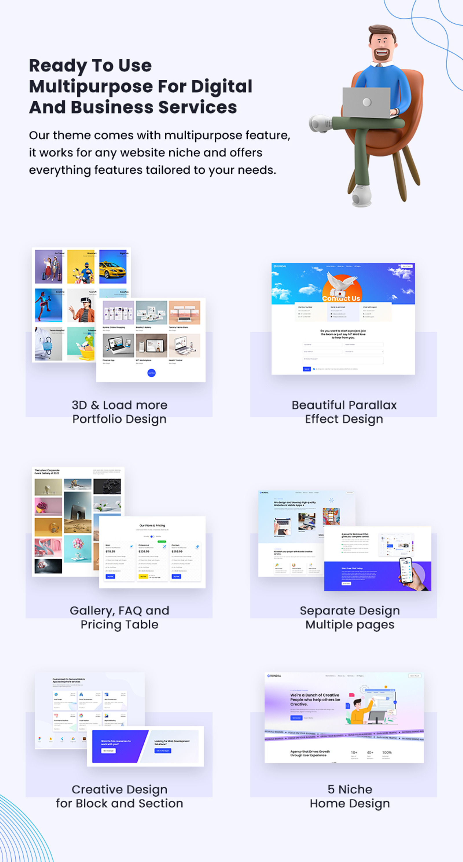 Rundal - Modern Multi-Purpose HTML5 Template