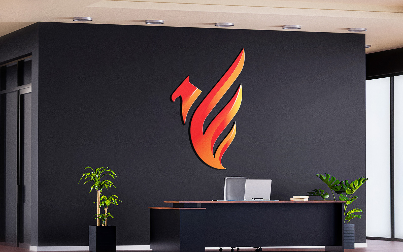 Gradient Bird Professional Logo Template- Phoenix