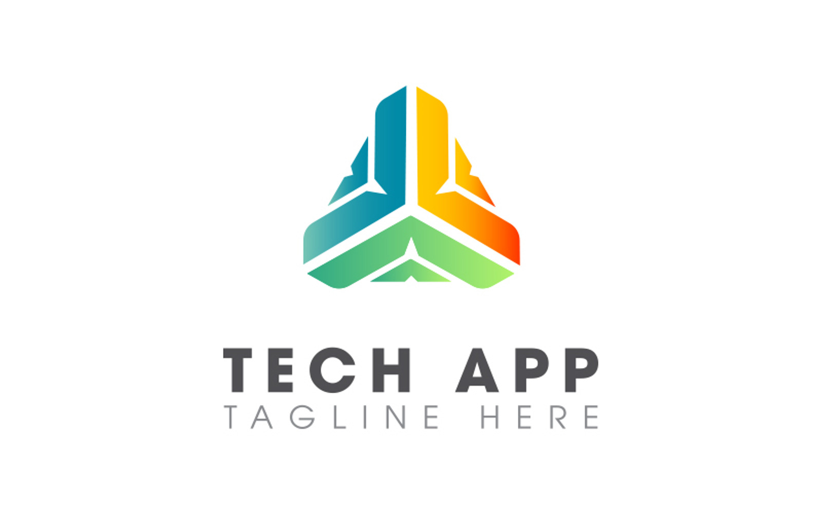 Tech App Modern Design Logo Template - TemplateMonster
