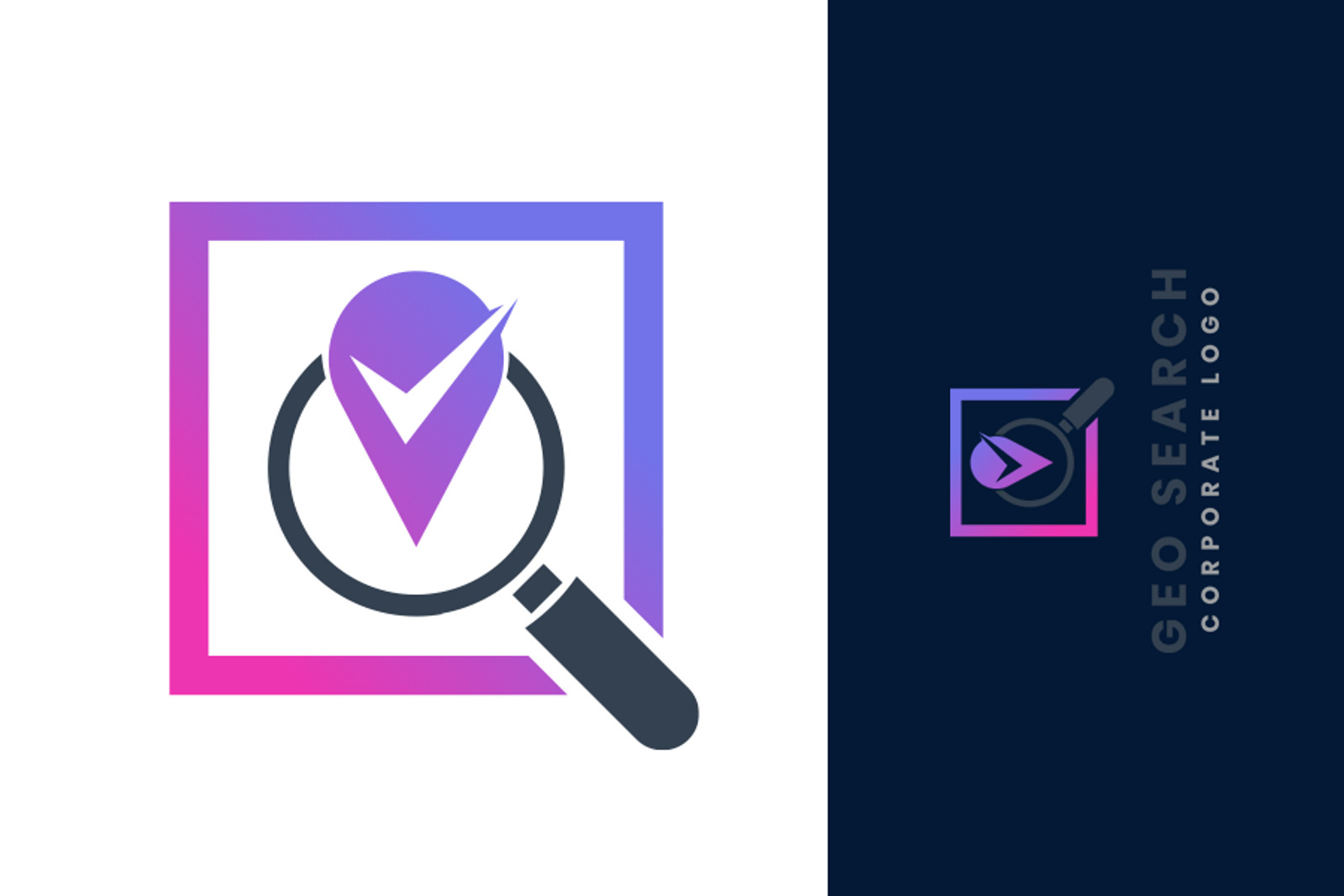 Geo Search App Logo Logo Template #164640 - TemplateMonster