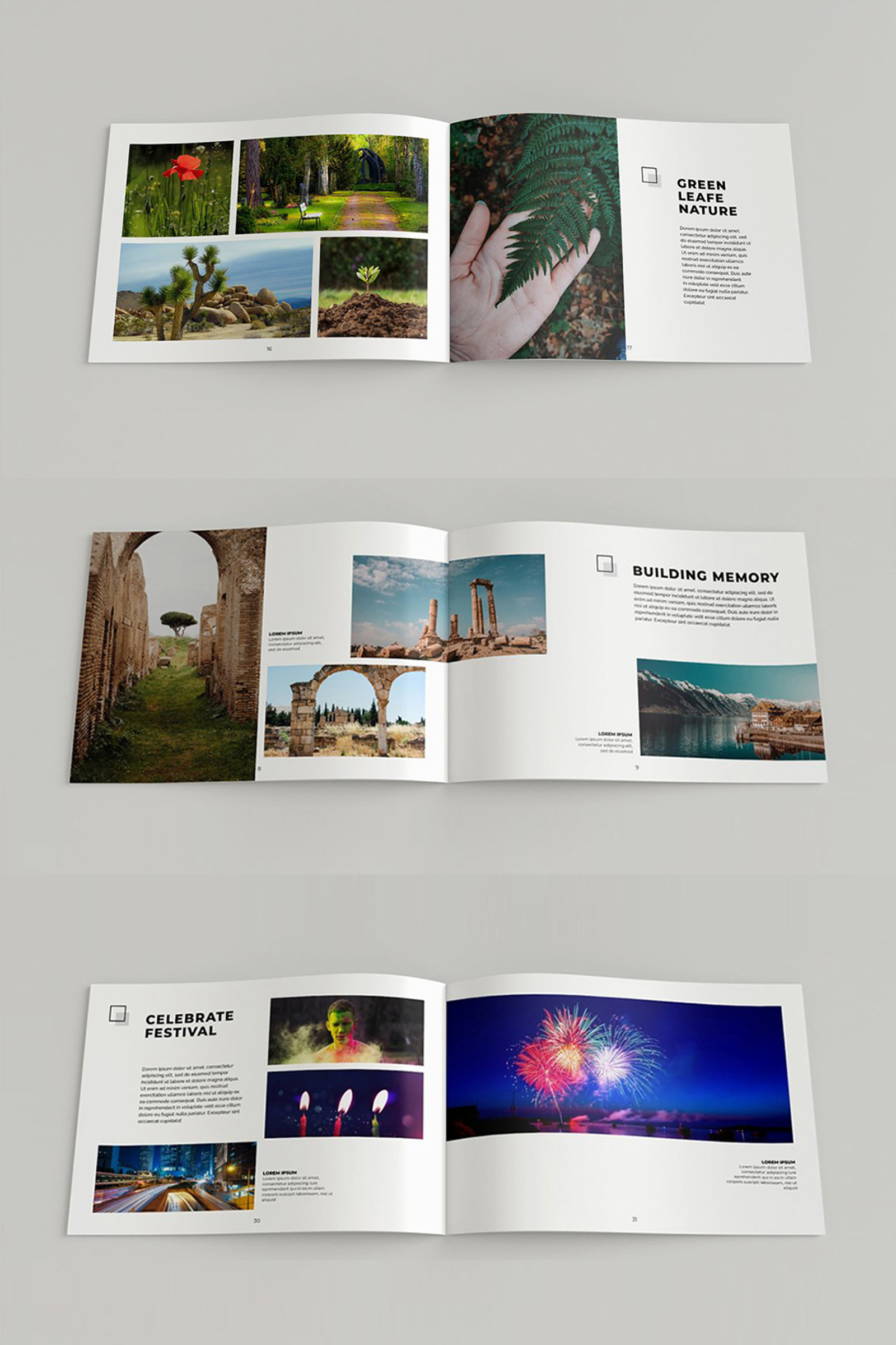 Photobook Magazine Template (32 pages, A4 size)