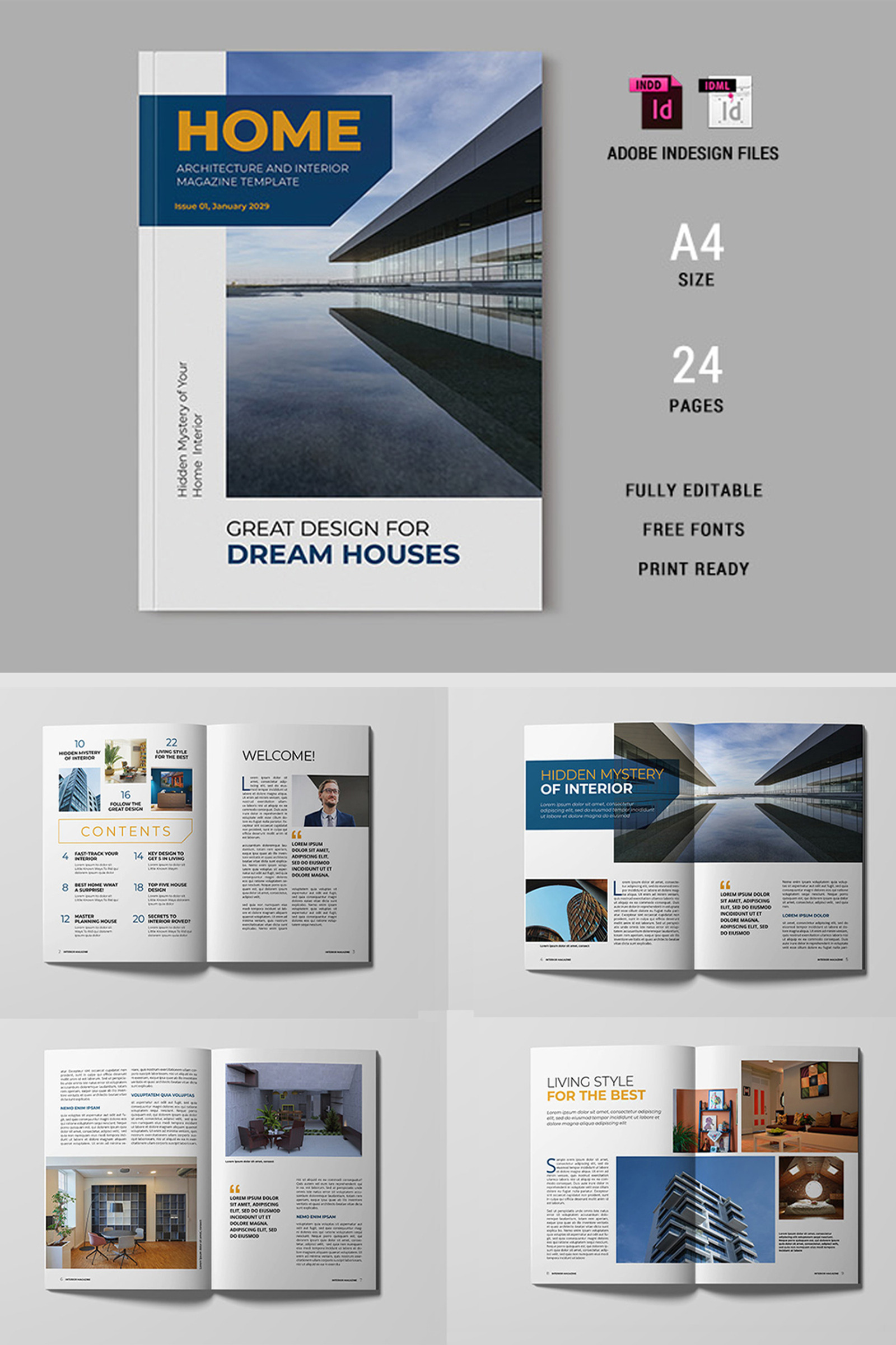 Real Estate Magazine Template 2 #446427 - TemplateMonster