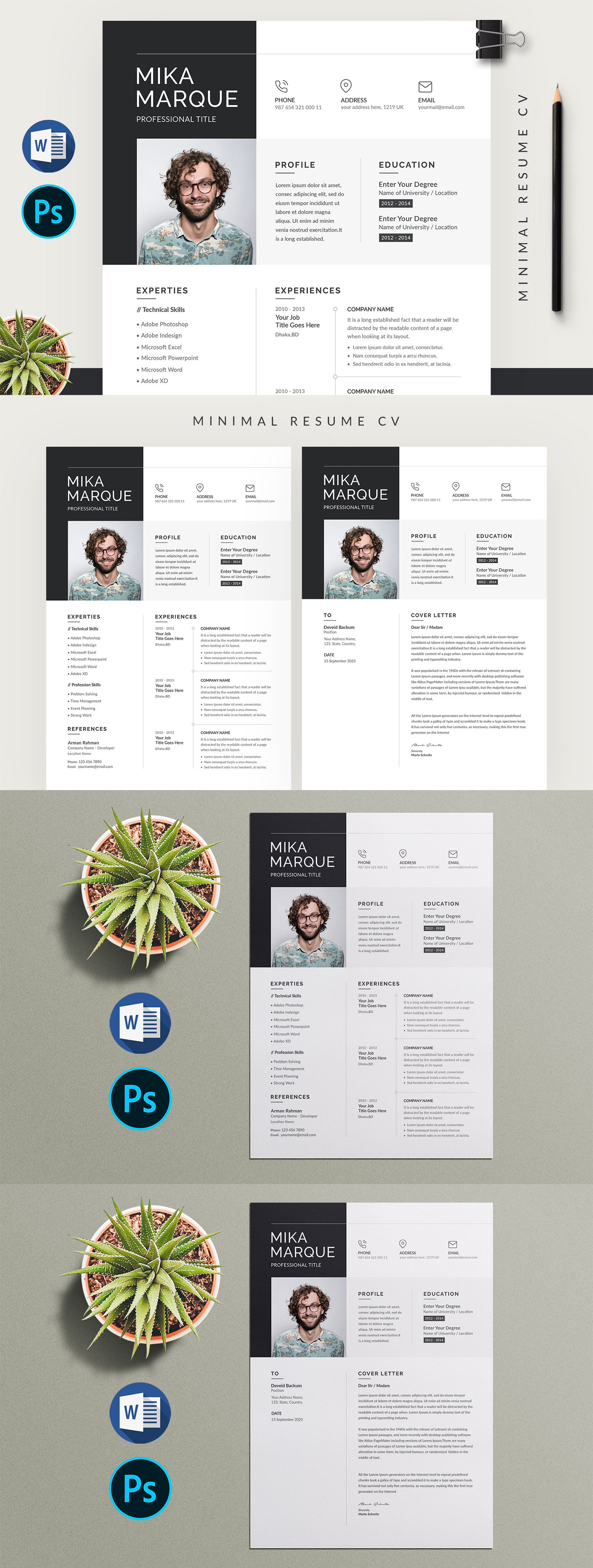Free Resume Template, CV Template Freebies - TemplateMonster