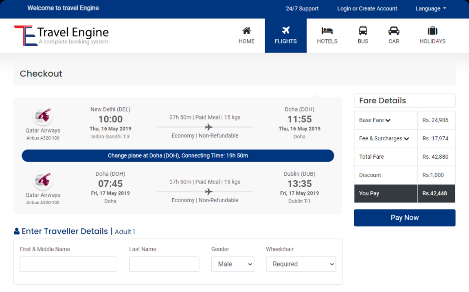 Travel Engine – Creative Travel Booking Template