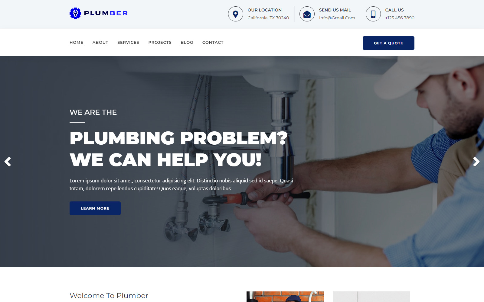 Plumber- Landing Construction Html Template