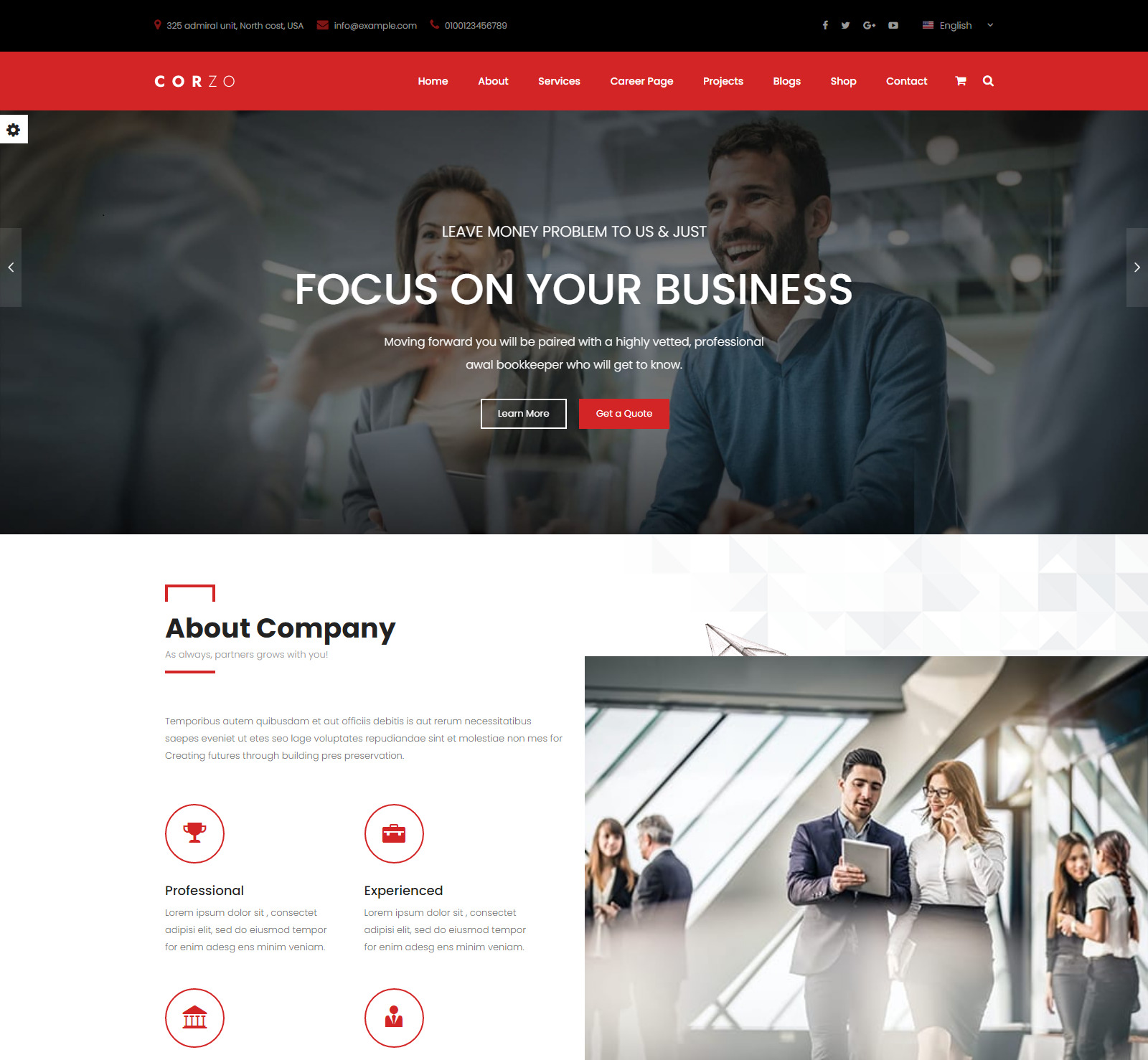 Corzo | Consulting Finance-Multipurpose Premium HTML5 Website Template