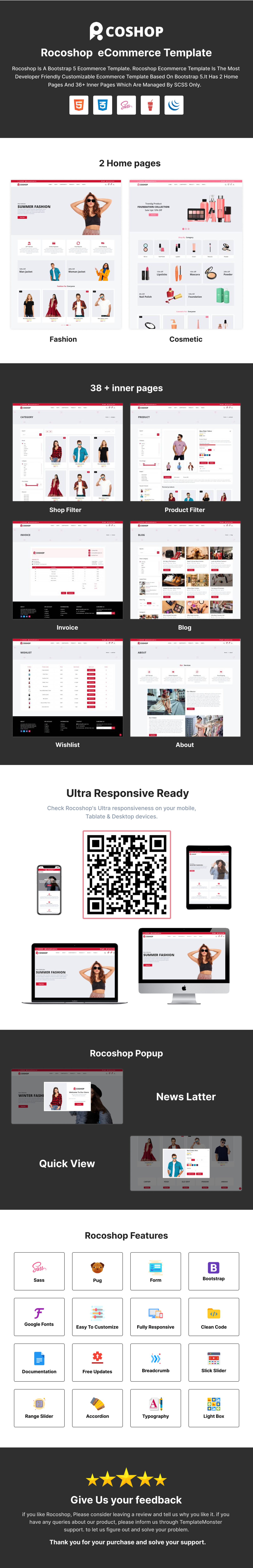 Rocoshop eCommerce Website Template #246475 - TemplateMonster