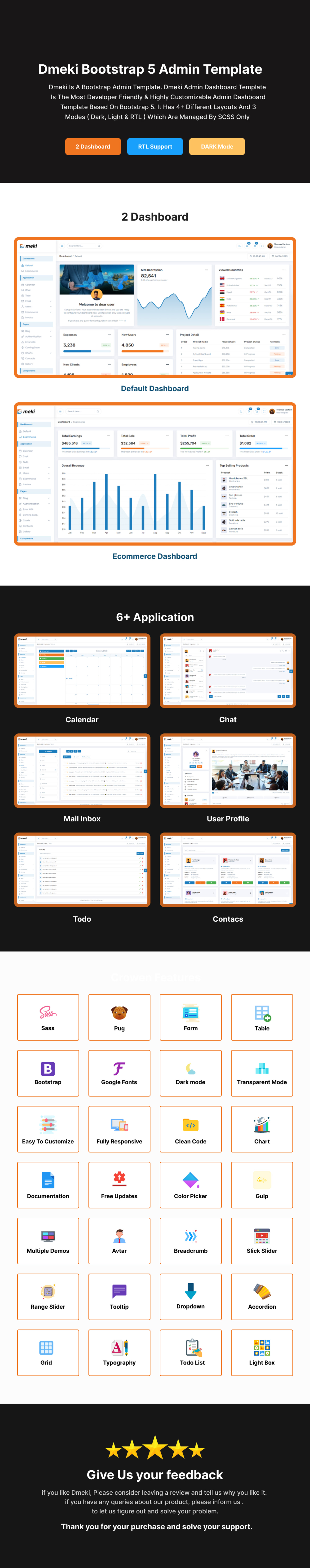 Dmeki - Responsive Admin Dashboard Template - TemplateMonster