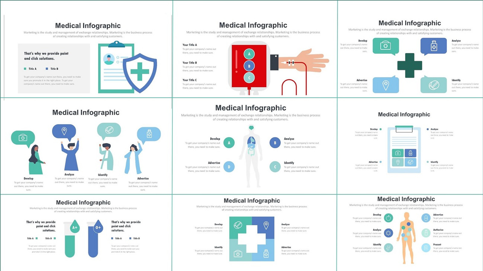 Medical Infographic - 01 : PowerPoint template