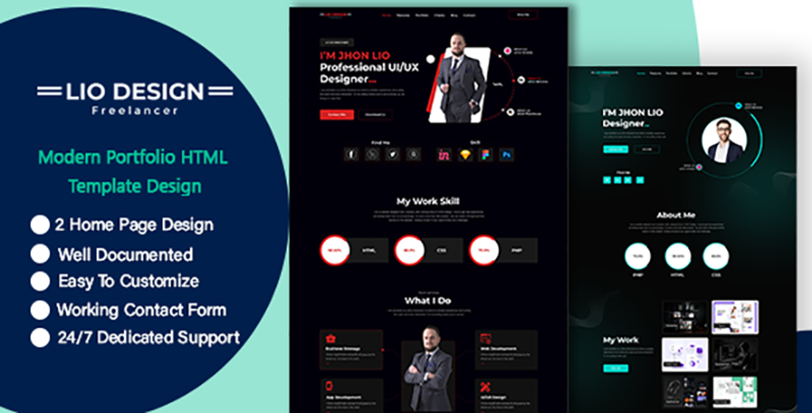 Lio Design - Personal Portfolio HTML5 Template