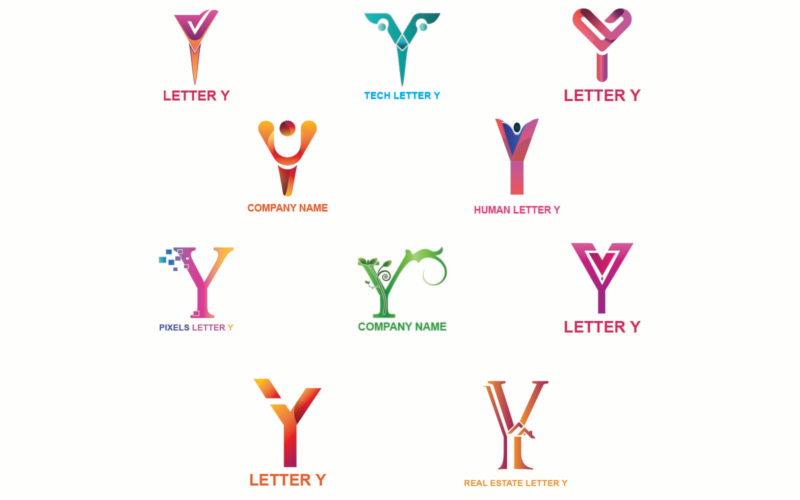 Letter Y Logo Template For All Companies And Brand