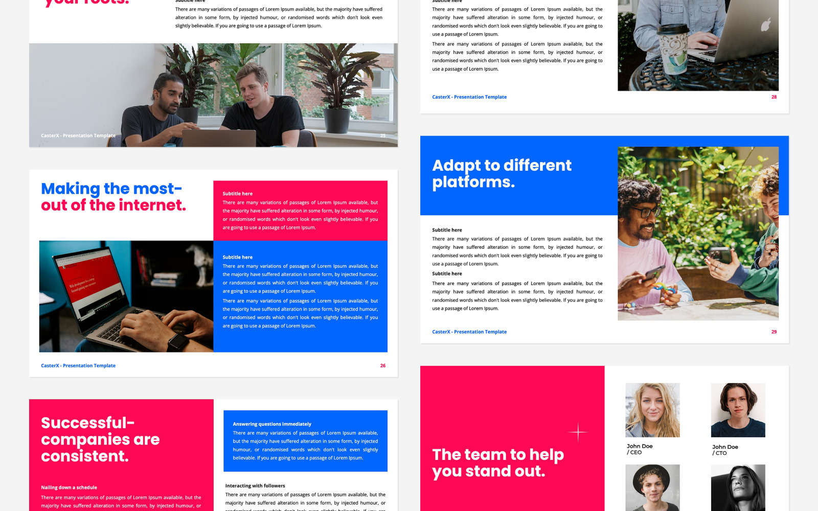 CasterX Google Slides Template #297719 - TemplateMonster