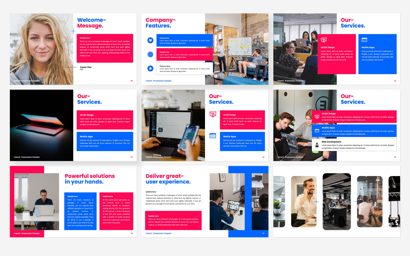 CasterX Google Slides Template #297719 - TemplateMonster