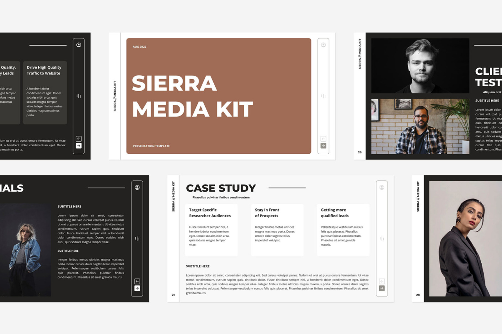 Sierra - Media Kit PowerPoint Template - TemplateMonster
