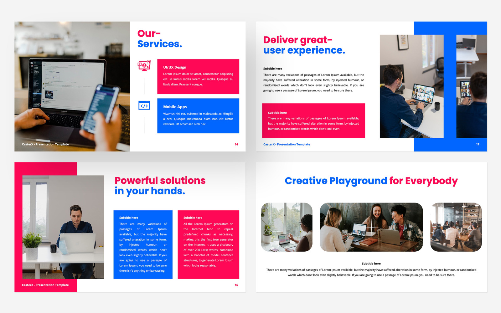 CasterX Google Slides Template #297719 - TemplateMonster