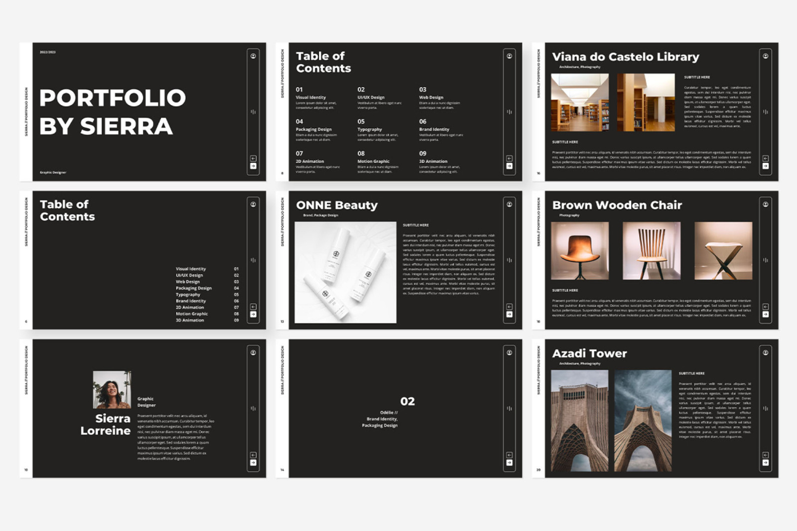Sierra - Portfolio Google Slides Template - TemplateMonster
