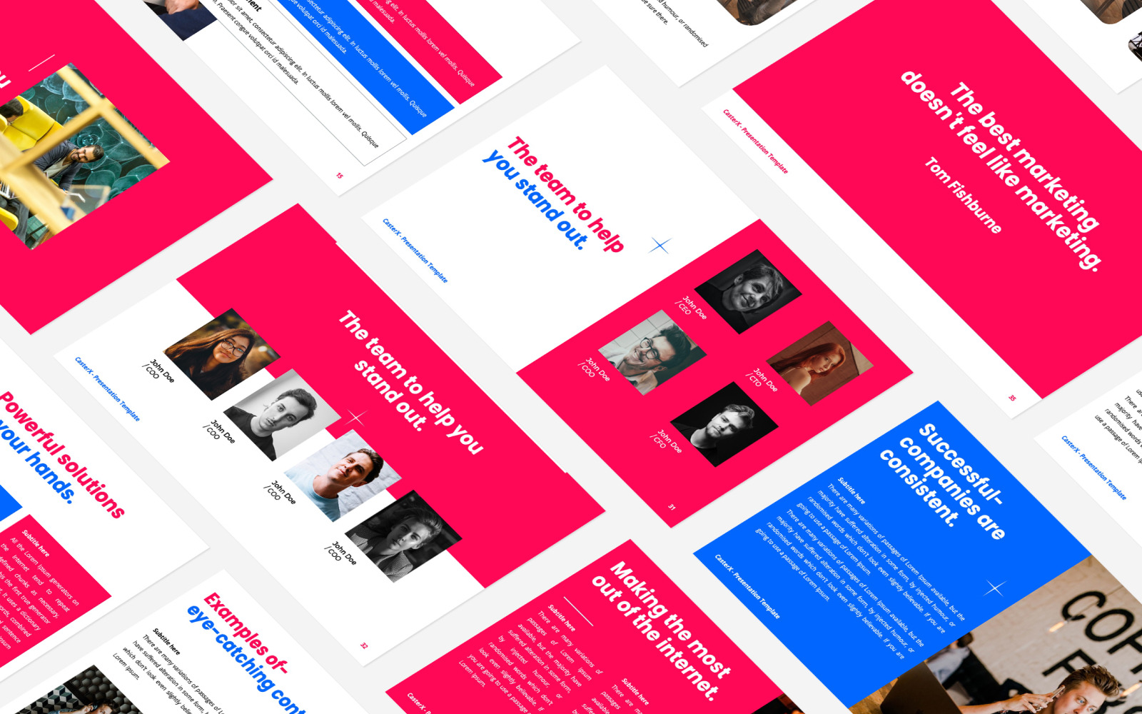 CasterX Google Slides Template #297719 - TemplateMonster