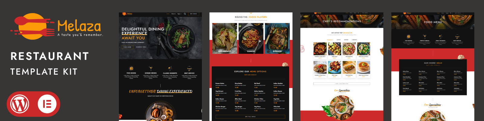 Melaza – Daylight Restaurant & Cafe Elementor Kit