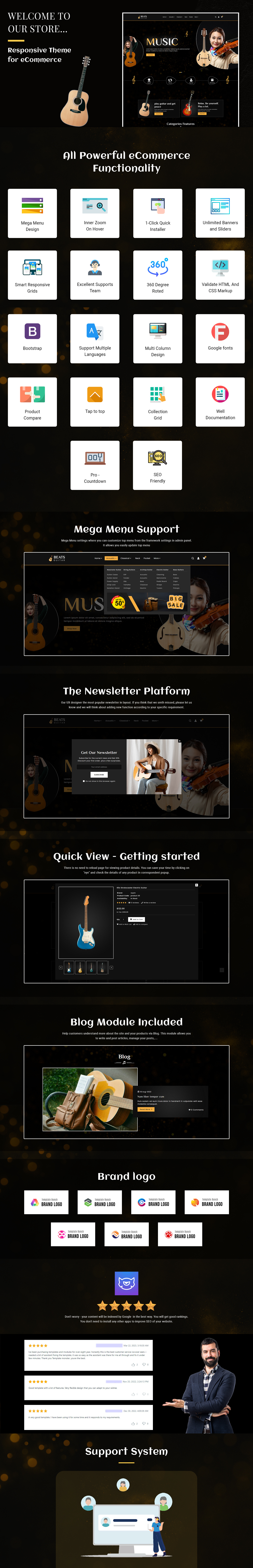 Beats Guitar - Responsive Prestashop Theme for eCommerce
