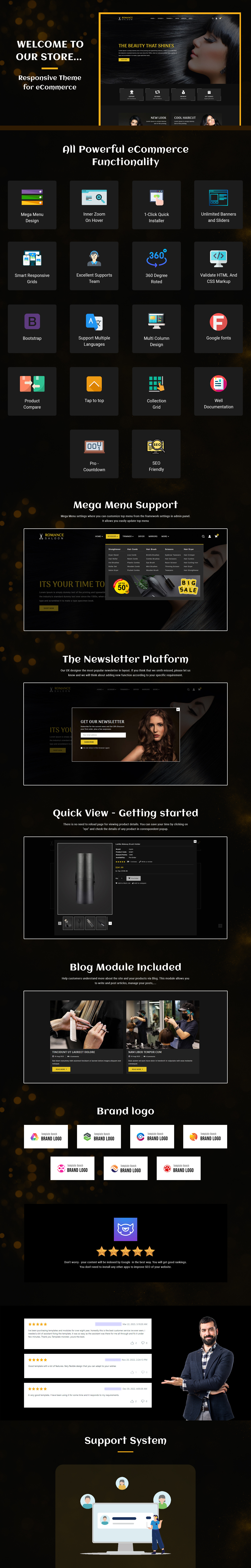 Aesthetic - Salon and Cosmetic - Responsive OpenCart Theme for eCommerce