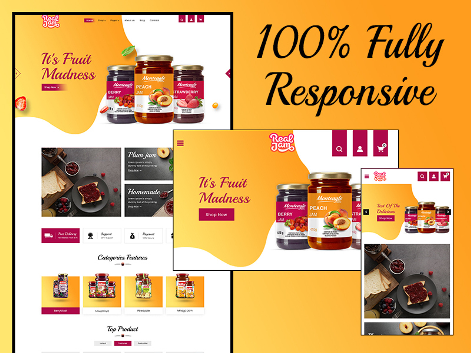Real Jam - OpenCart Themes and Website Templates for eCommerce Website ...