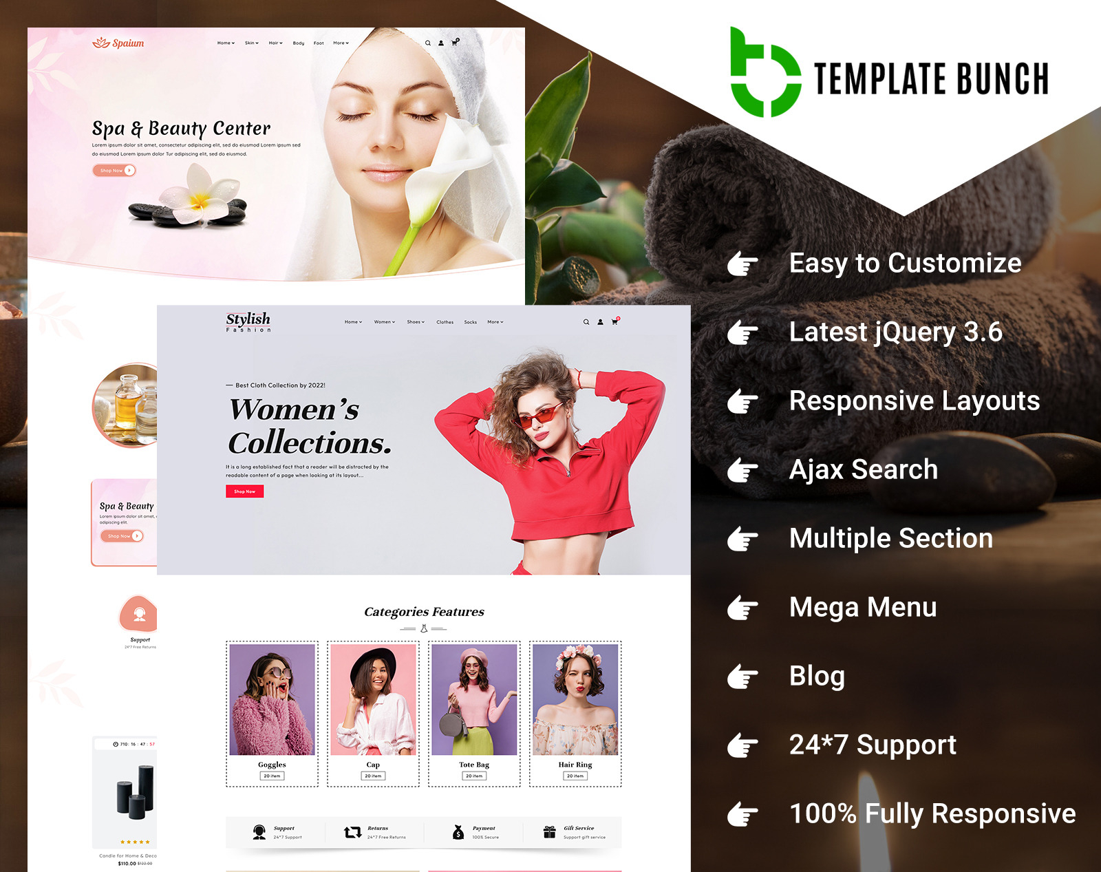 Stylish - Spa and Fashion - Responsive Shopify Theme for eCommerce