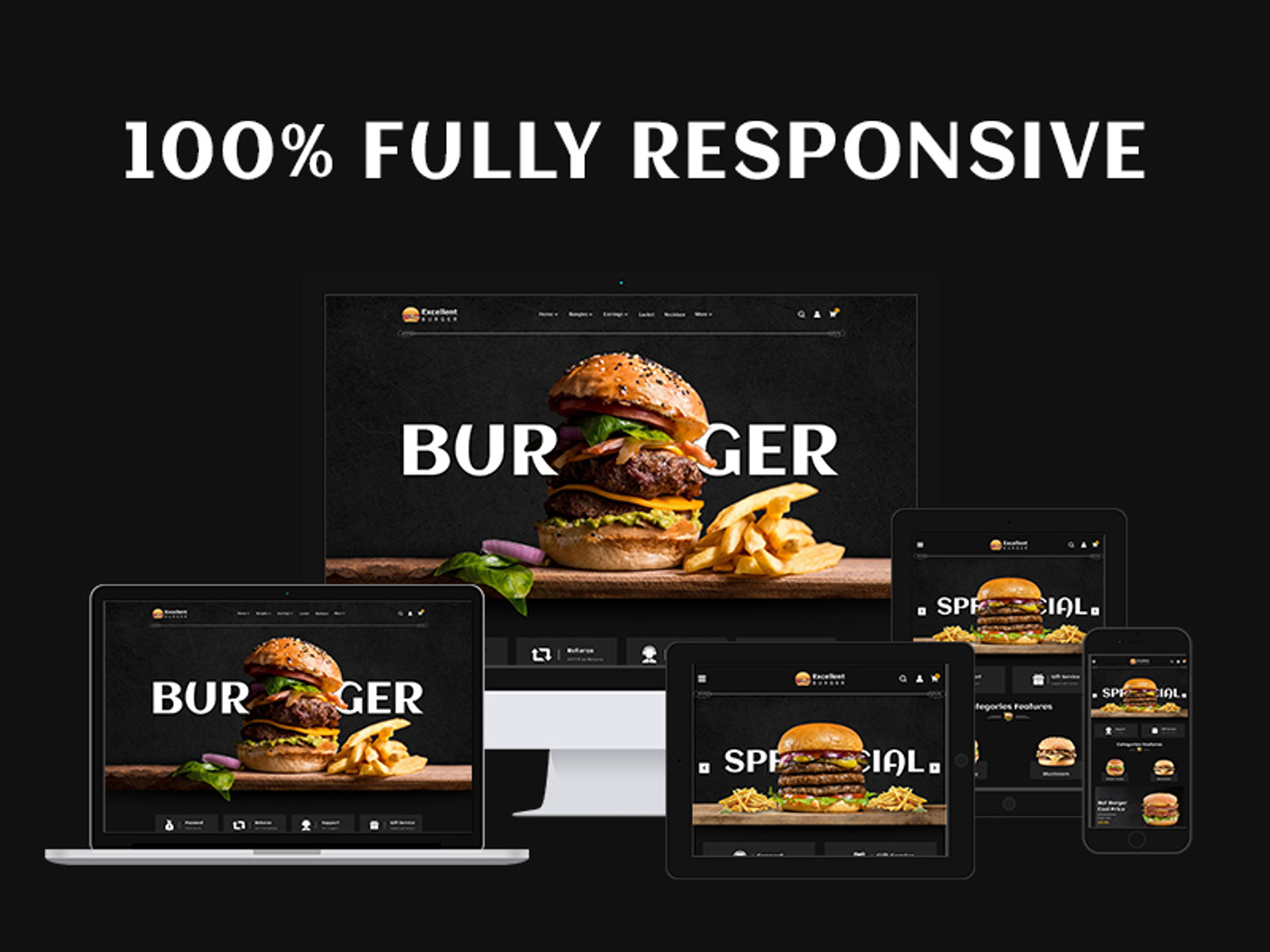 Excellent Burger - Responsive OpenCart Theme for eCommerce