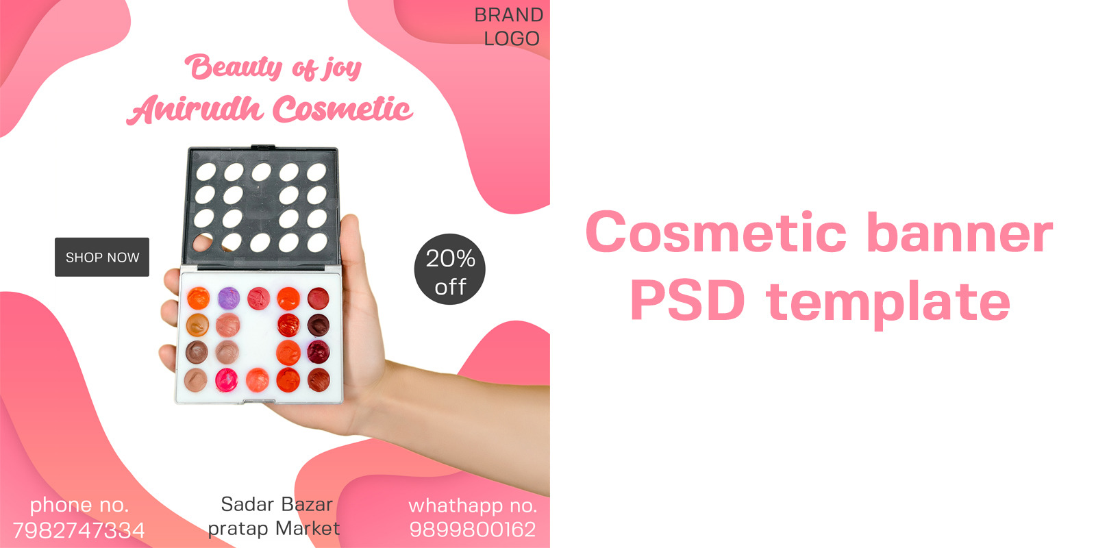 Cosmetic Store Template Social Media Post - TemplateMonster