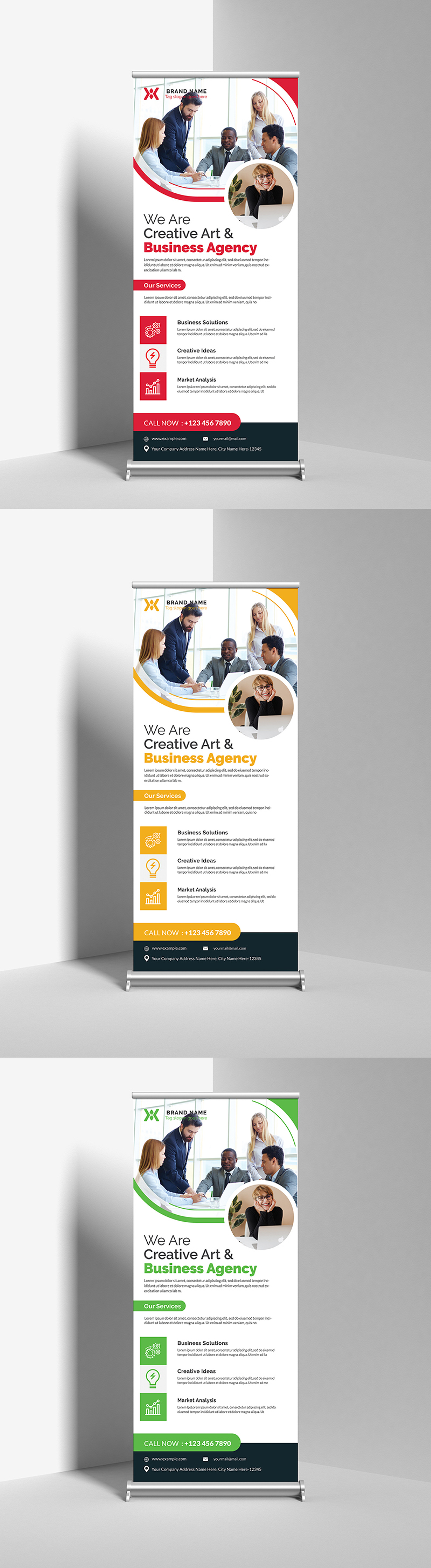 Roll Up Banner | Signage Standee X Banner Template