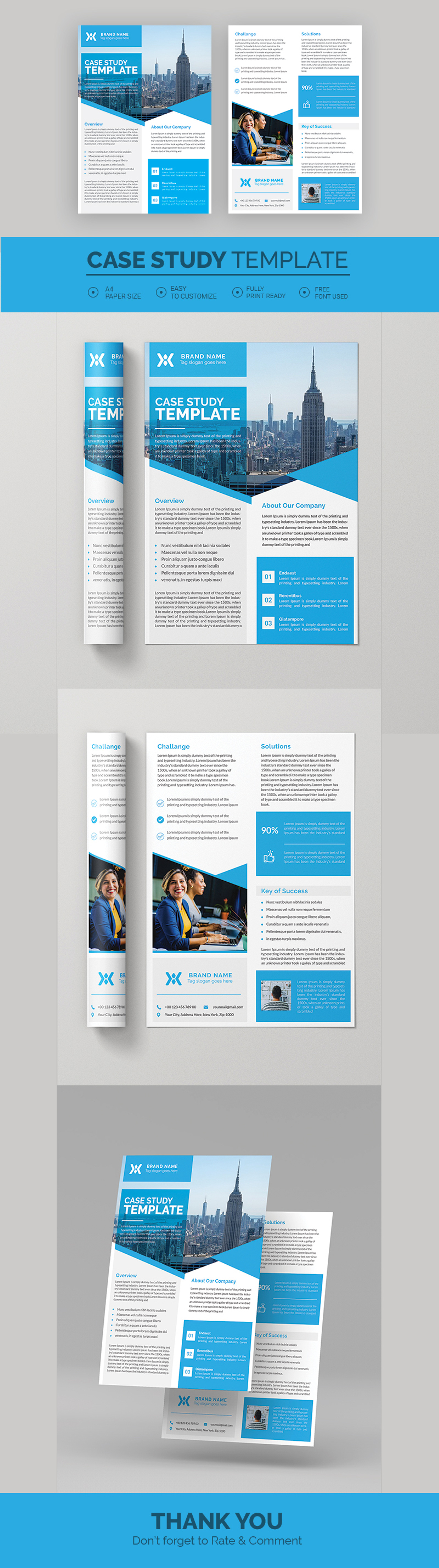 Professional Case Study Template | Showcase Company’s Vision