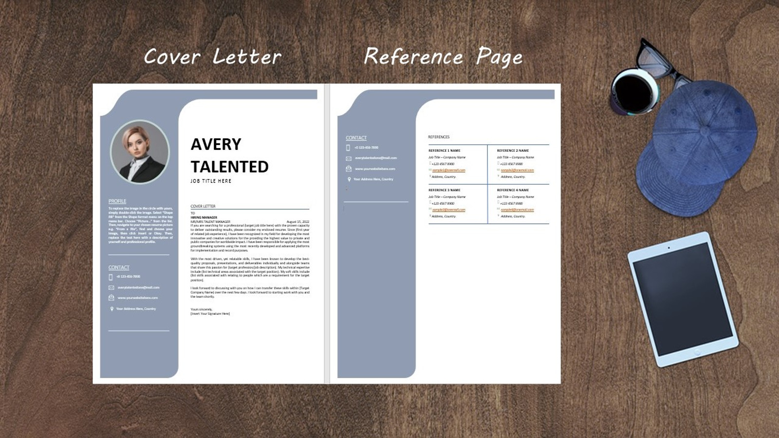 Avery Talented Professional Multipurpose Modern Resume Template Portfolio