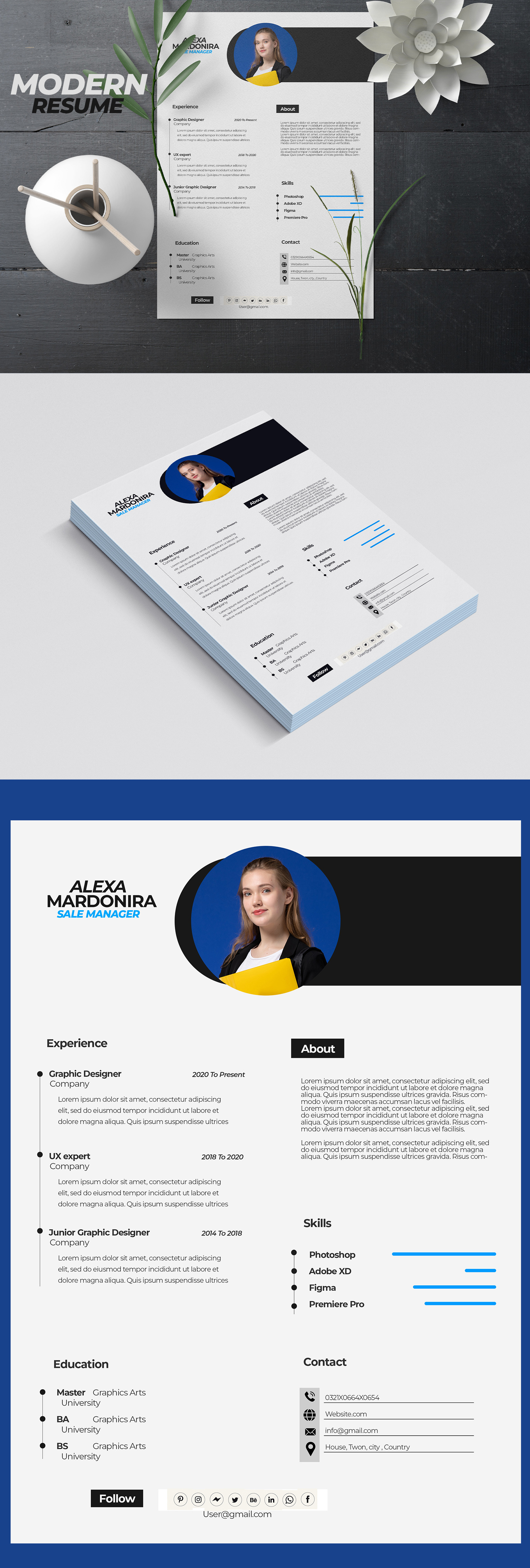 Resume Template | Professional Resume Template | Easy to get job by ...