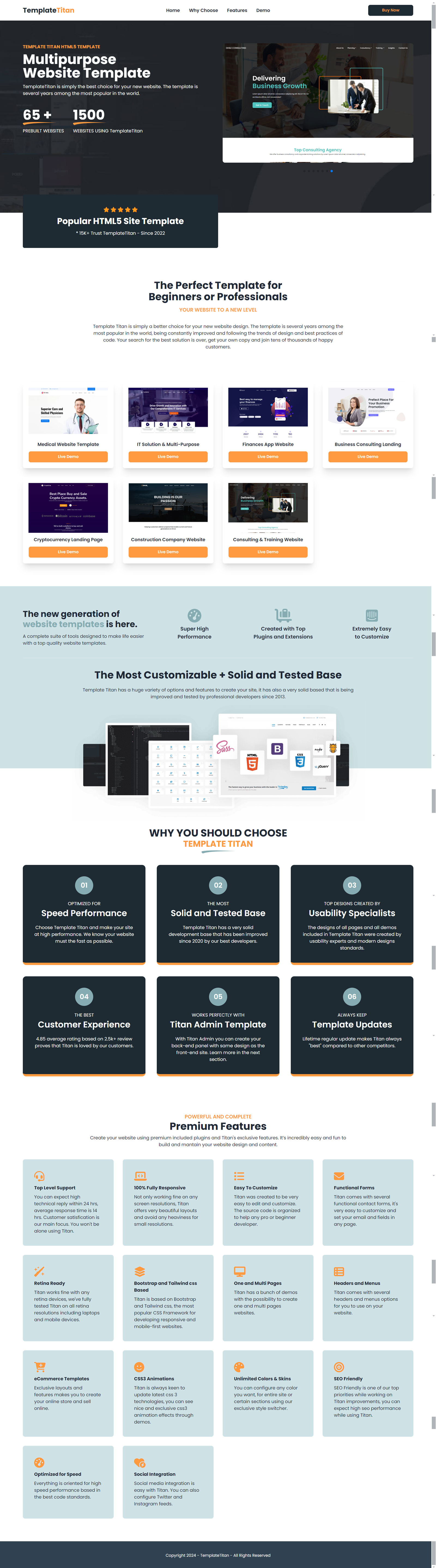 TemplateTitan | Multipurpose Website Template