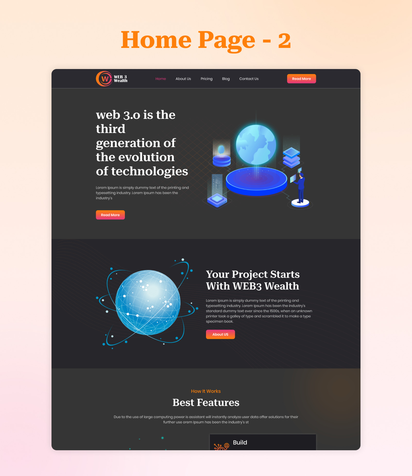 Web3 Wealth - Web3 Development Website Elementor Kit