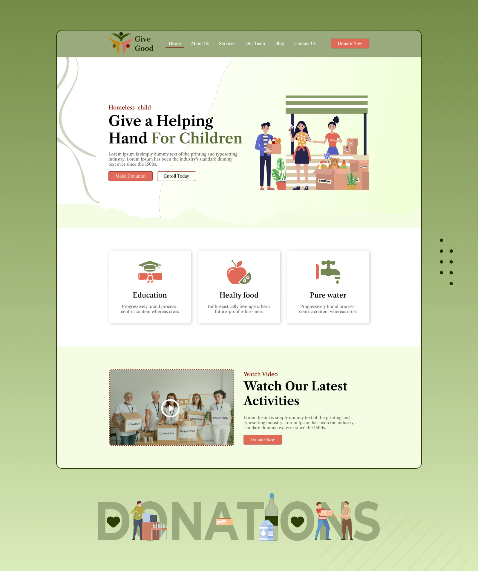 Give Good - Non Profit Organization Figma UI Kit