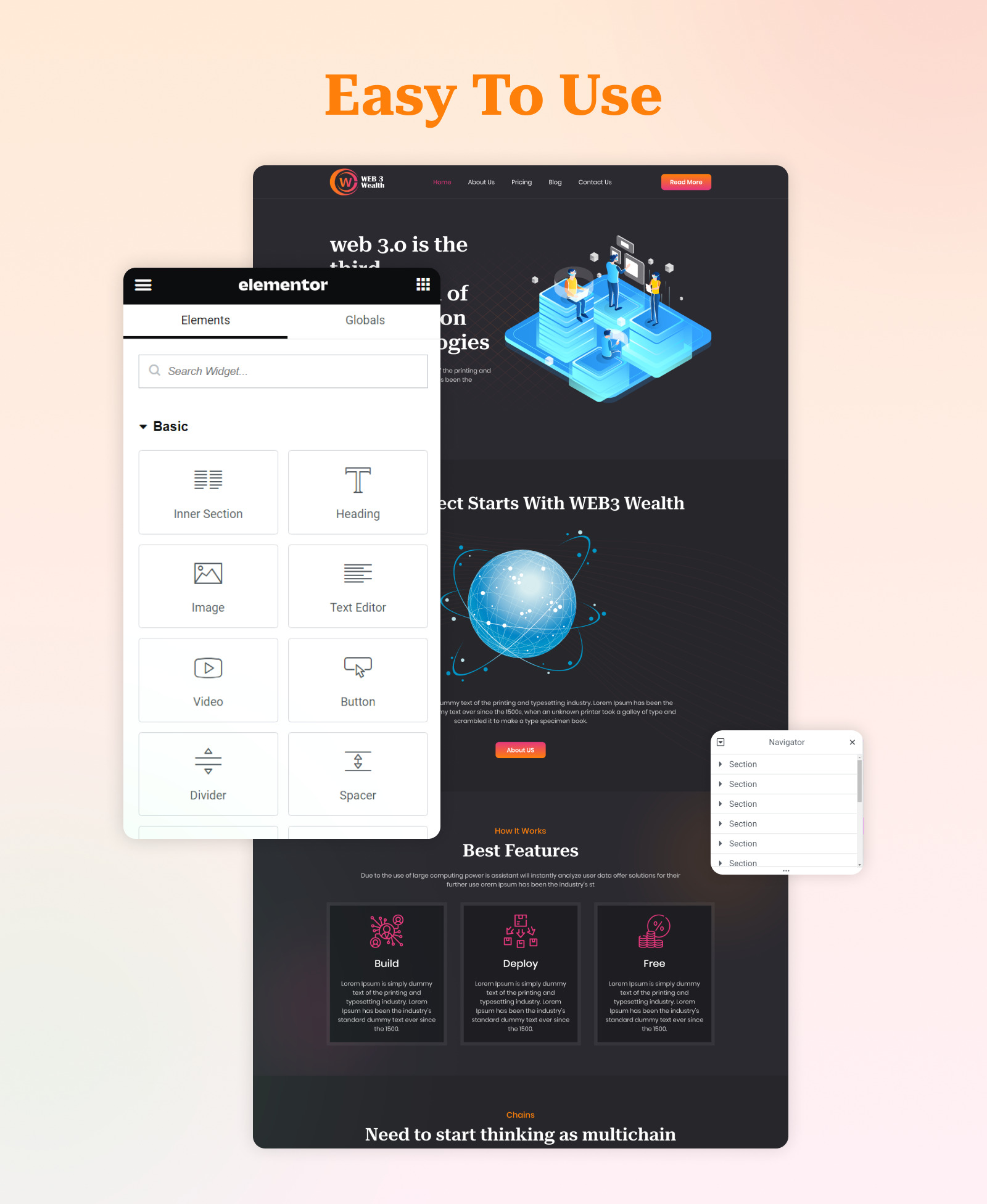Web3 Wealth - Web3 Development Website Elementor Kit